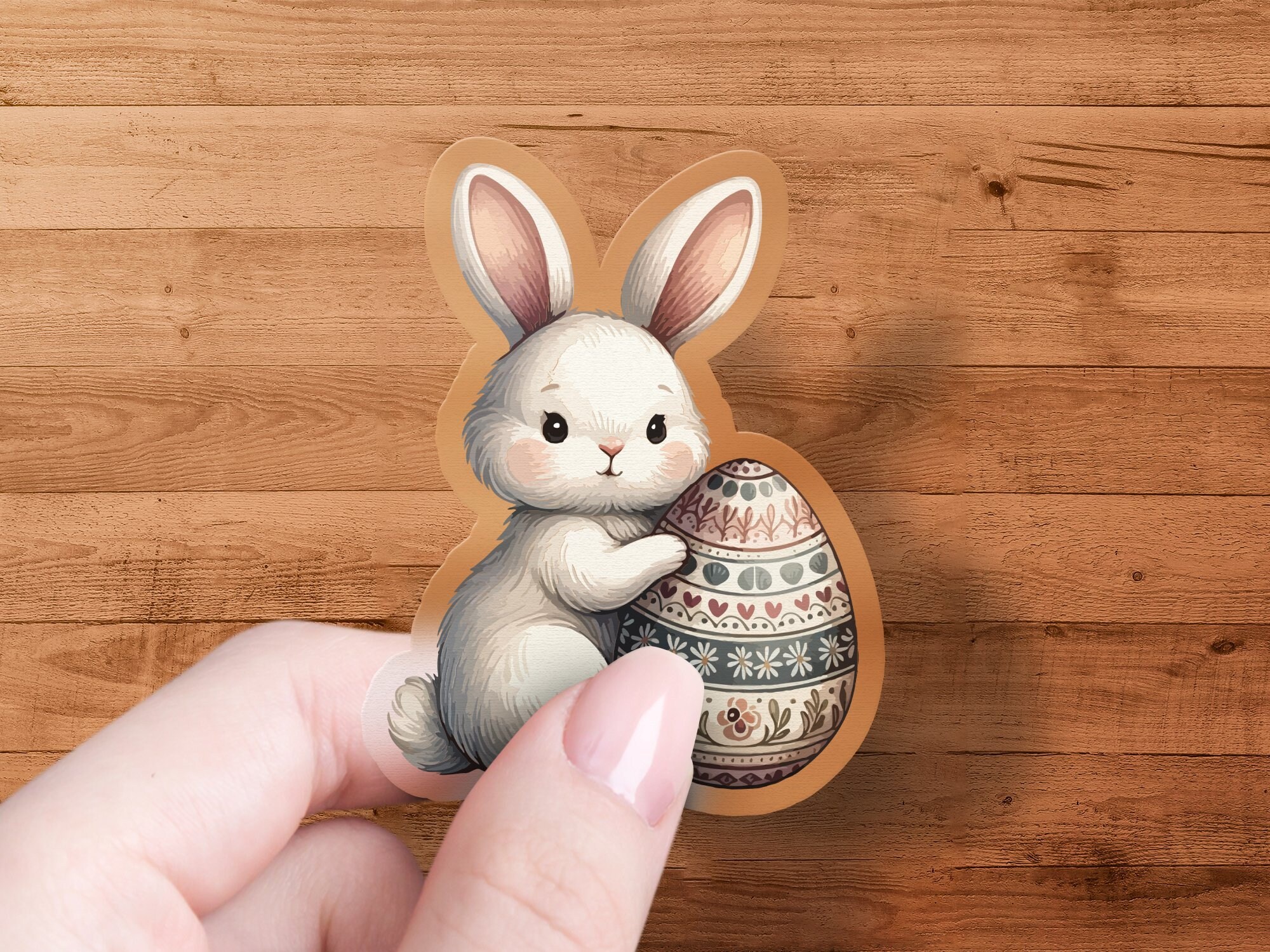 Rabbit Bunny Easter Vintage Egg SVG PNG Clipart Sublimation Transparent ...