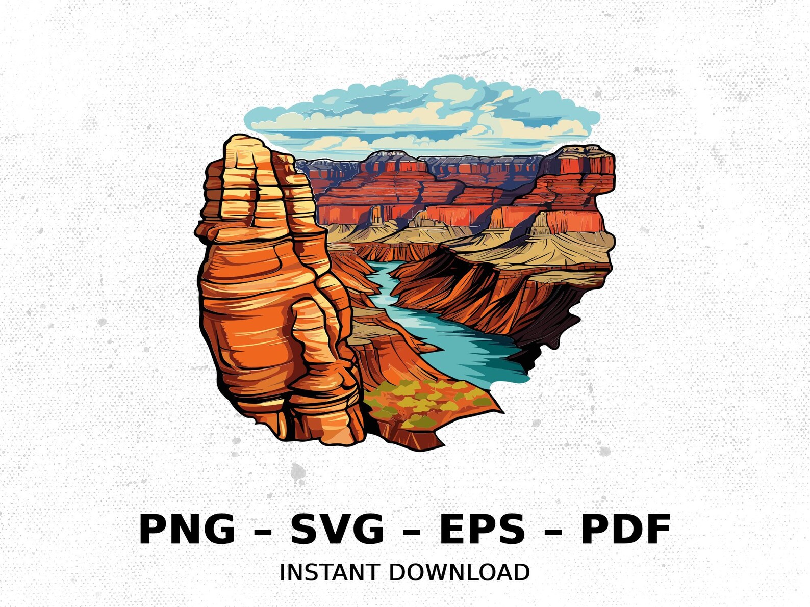 National Park Grand Canyon SVG PNG Clipart Sublimation Transparent ...