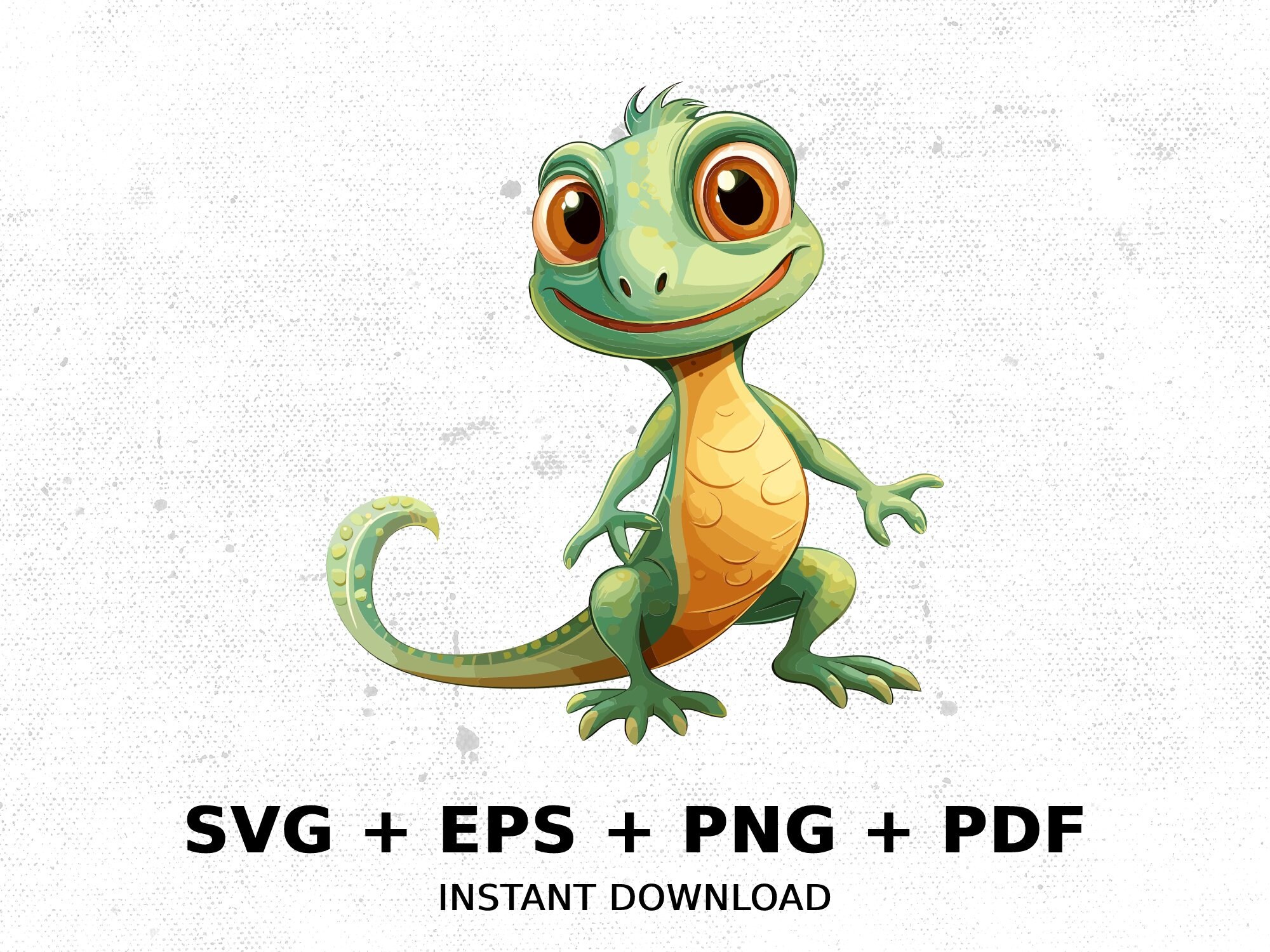 Reptile Lizard SVG PNG Clipart Sublimation Transparent Watercolor ...