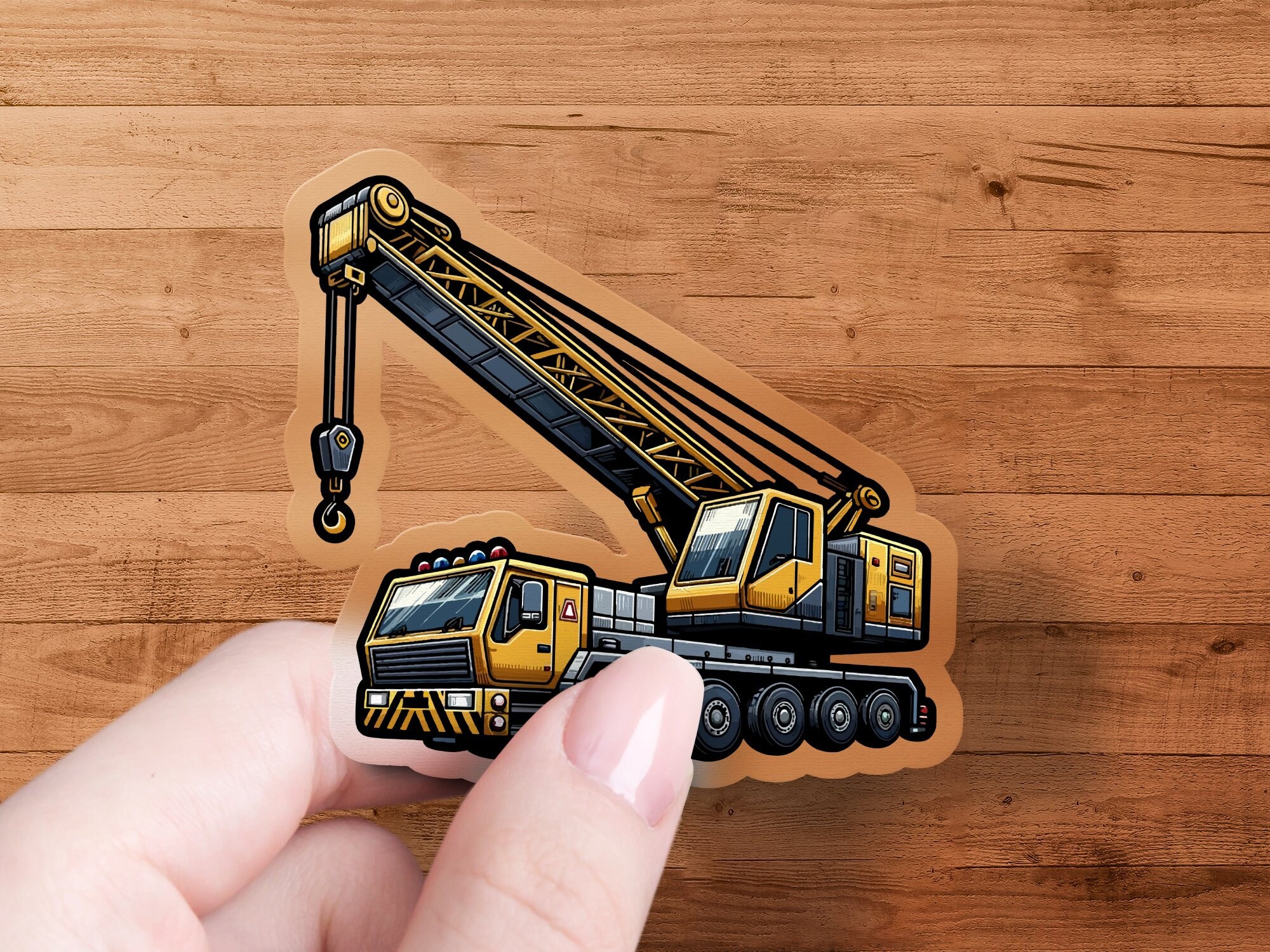 Tractor Construction Truck Mobile Mounted Boom Crane SVG PNG Clipart ...
