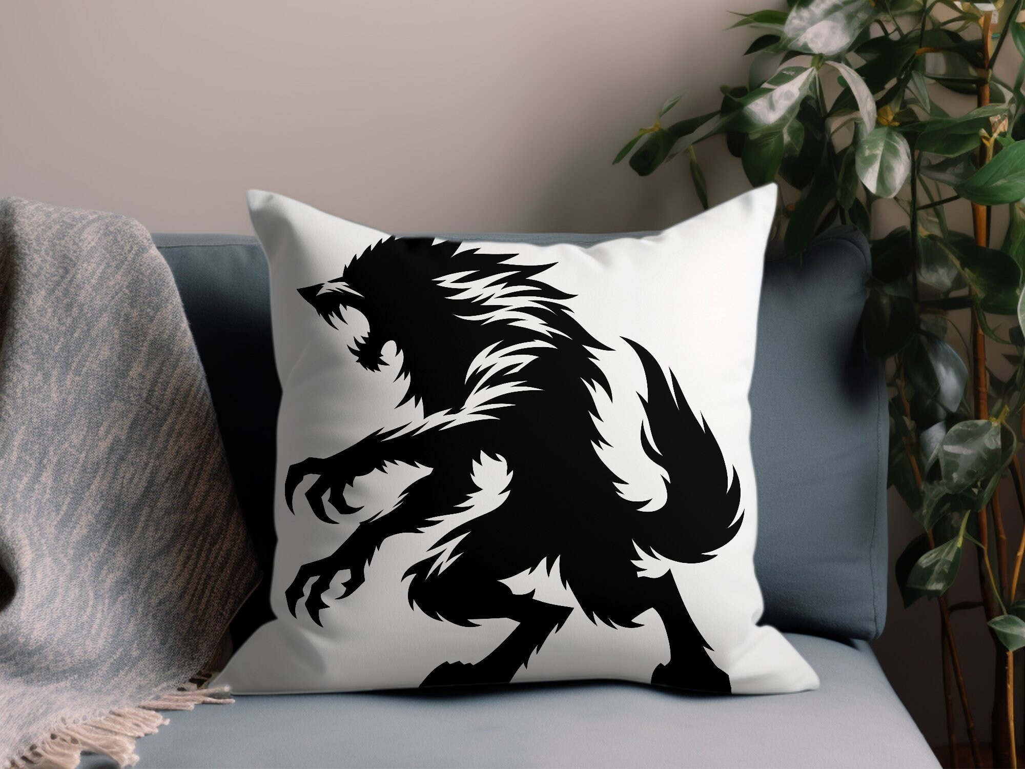Cryptid Werewolf Lycanthrope SVG PNG Clipart Sublimation Transparent ...
