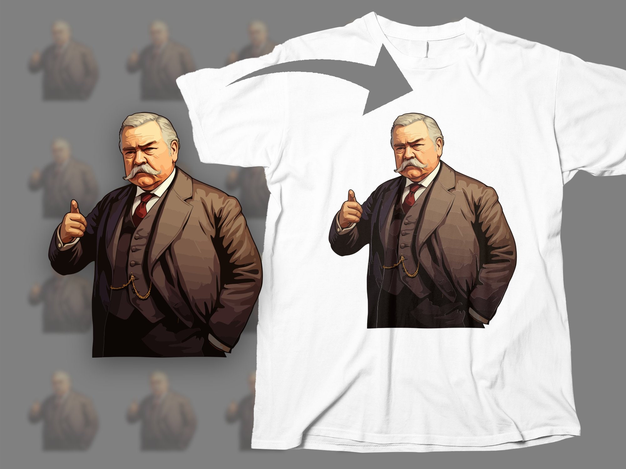 President Chester A Arthur SVG PNG Clipart Sublimation Transparent ...