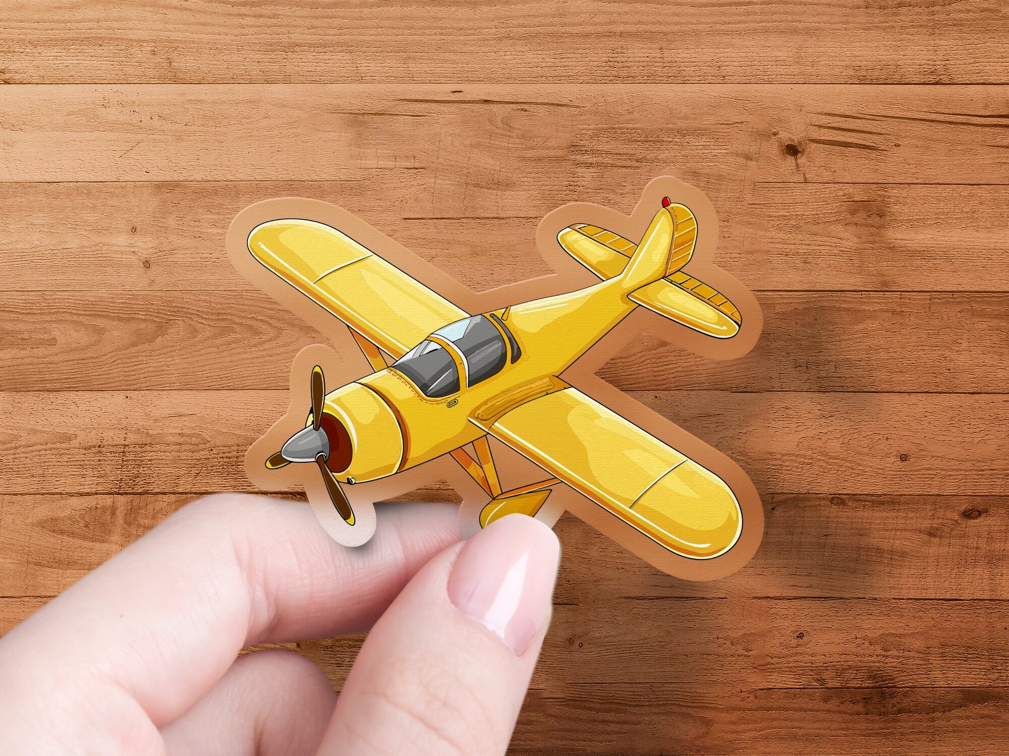 Plane Airplane Yellow Prop SVG PNG Clipart Sublimation Transparent ...