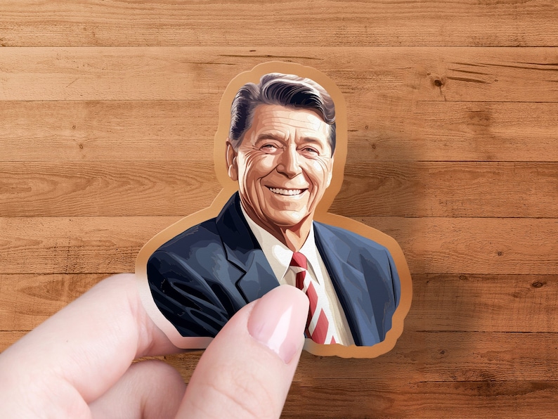 President Ronald Reagan SVG PNG Clipart Sublimation Transparent ...