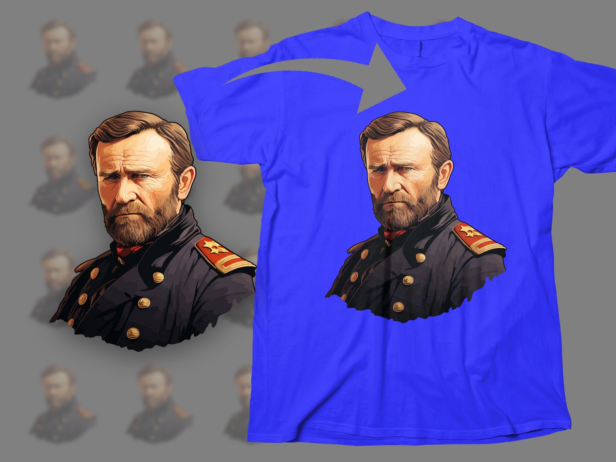 President Ulysses S Grant General SVG PNG Clipart Sublimation ...