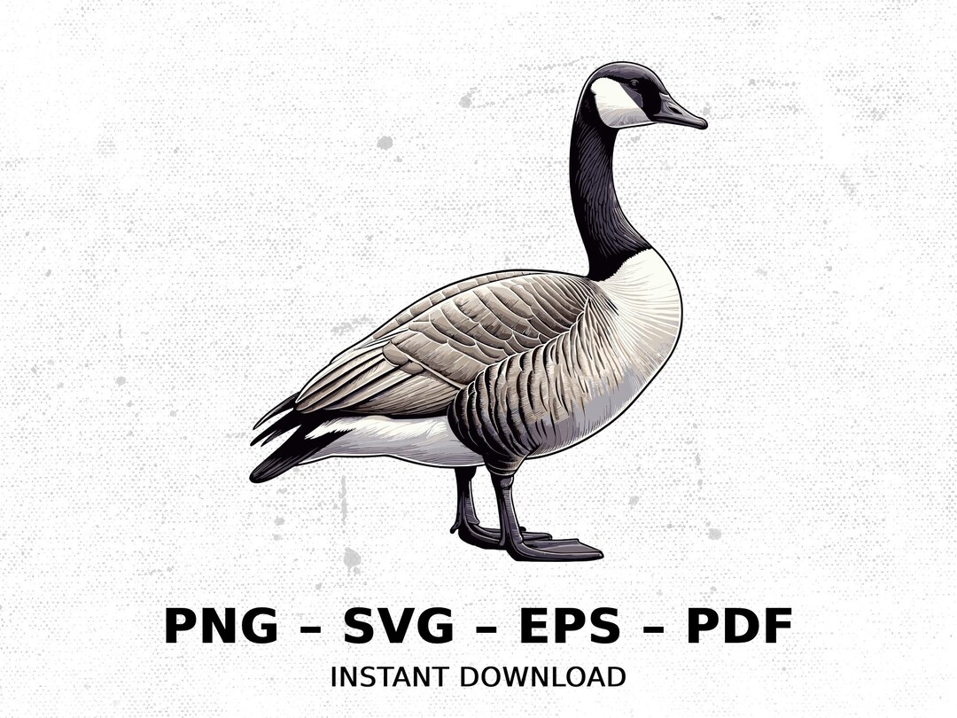 Canadian Goose SVG Clipart PNG Sublimation Designed Instant - Etsy