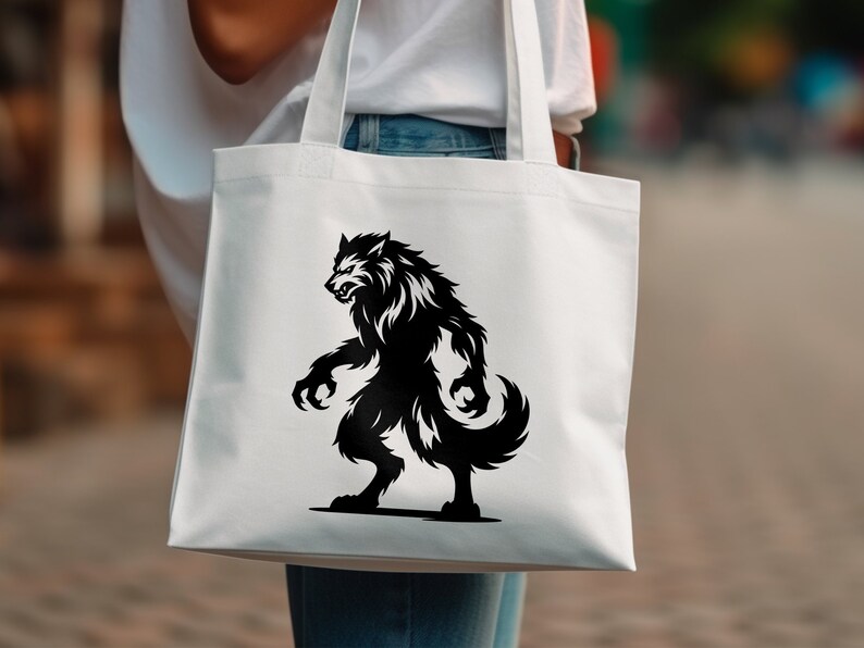 Cryptid Werewolf Lycanthrope SVG PNG Clipart Sublimation Transparent ...