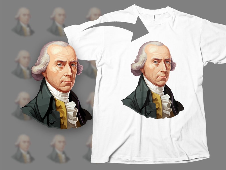 President James Madison SVG PNG Clipart Sublimation Transparent ...