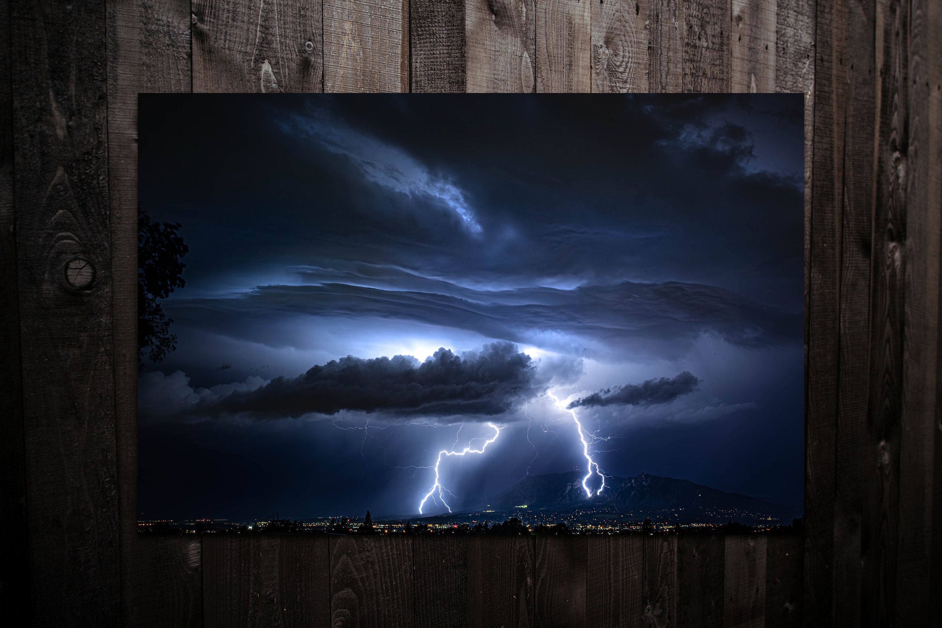 Cheyenne | Lightning Storm Print for Home Etc. - Etsy
