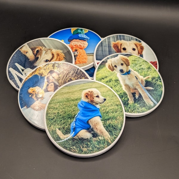 Personalized Photo Coasters - Etsy