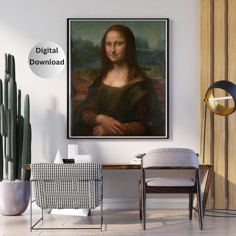 Leonardo Da Vinci's Mona Lisa Printable Digital Download - Etsy