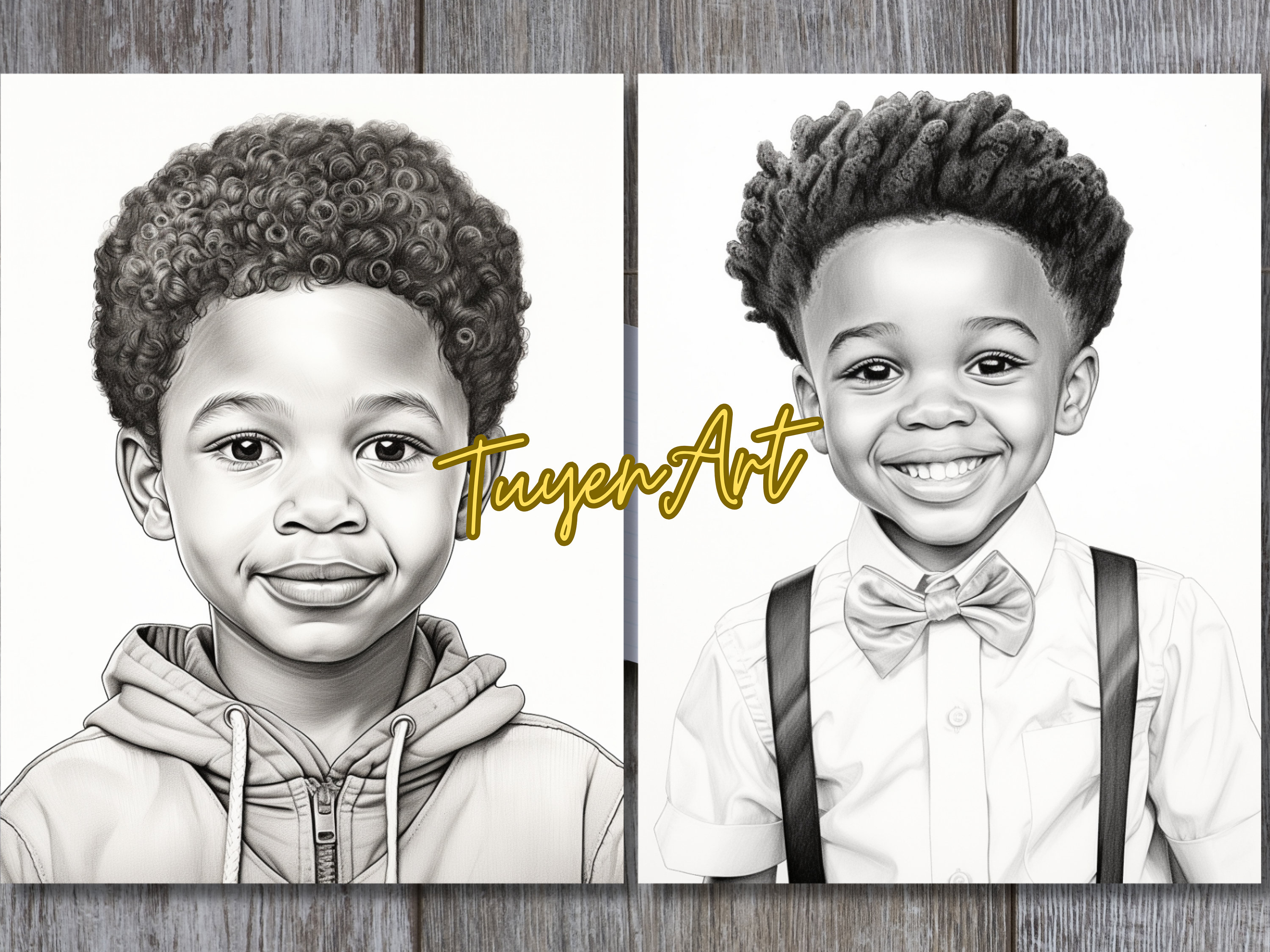 Portraits of Young Black Boys Magic - Coloring Pages, Afro Boy, Black ...
