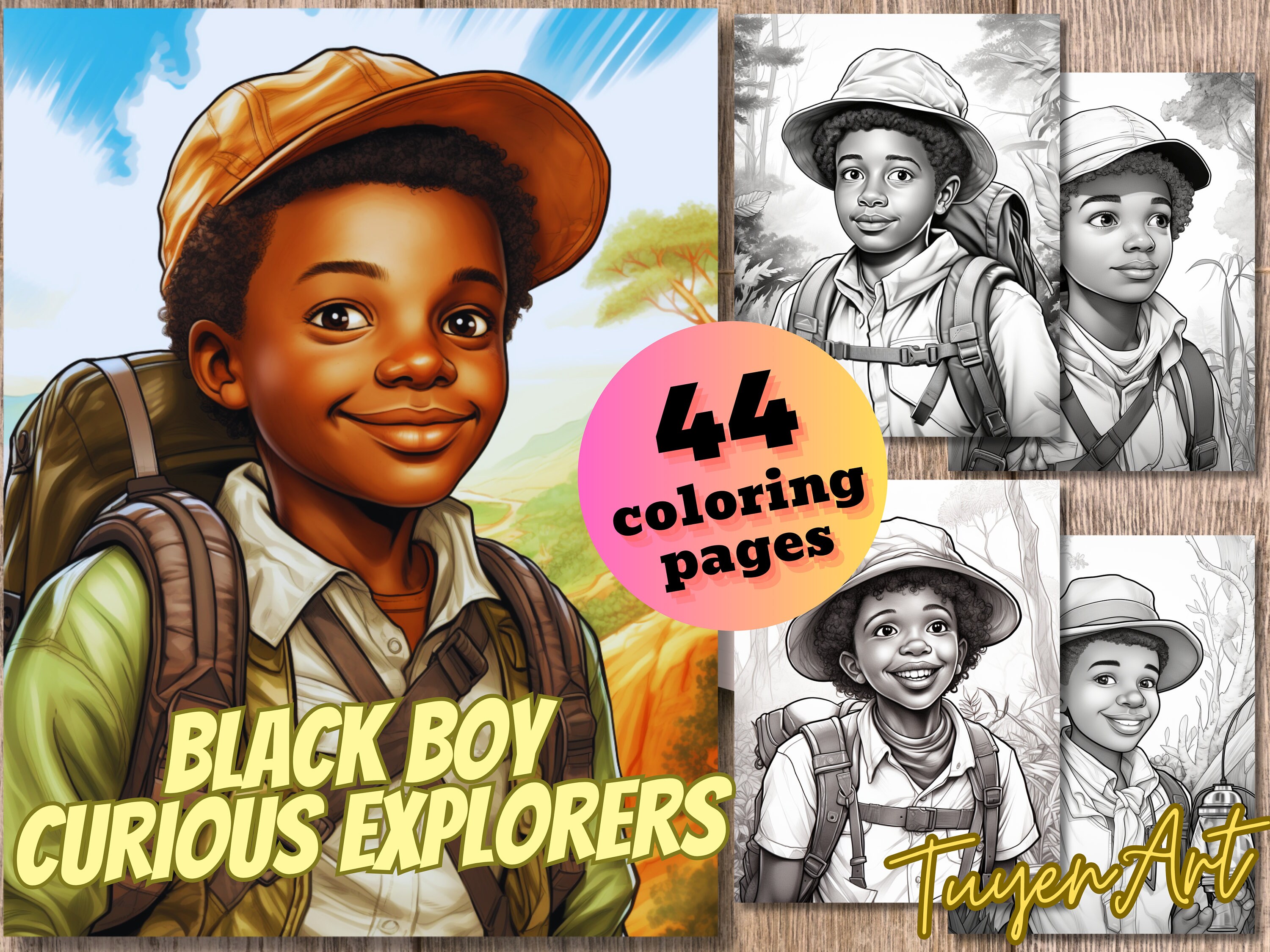 Black Boy Magic Coloring Pages Afro Boy Black Kids Coloring - Etsy