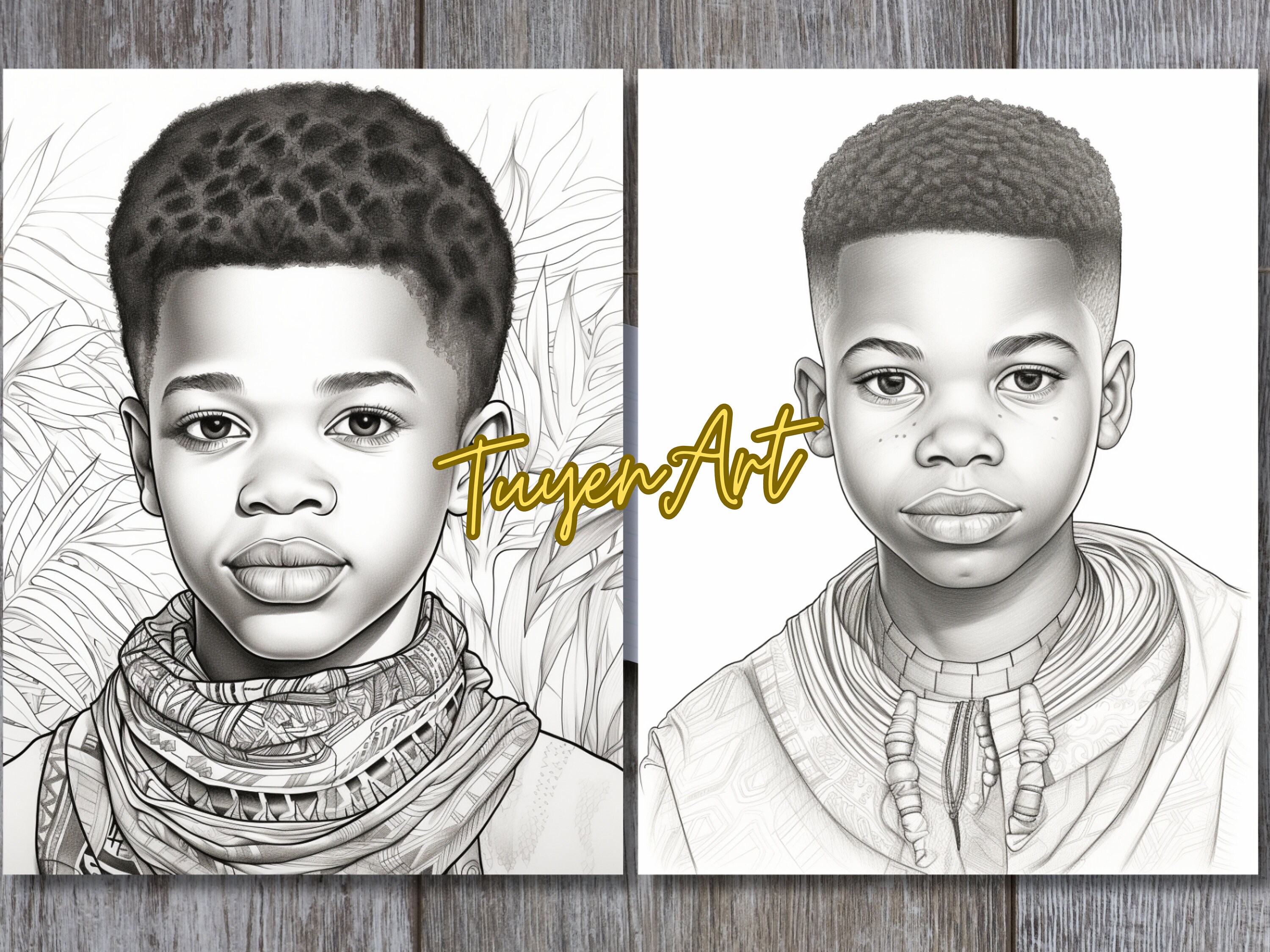 Black Boy Magic Coloring Pages, Afro Boy, Black Kids Magigc Coloring ...