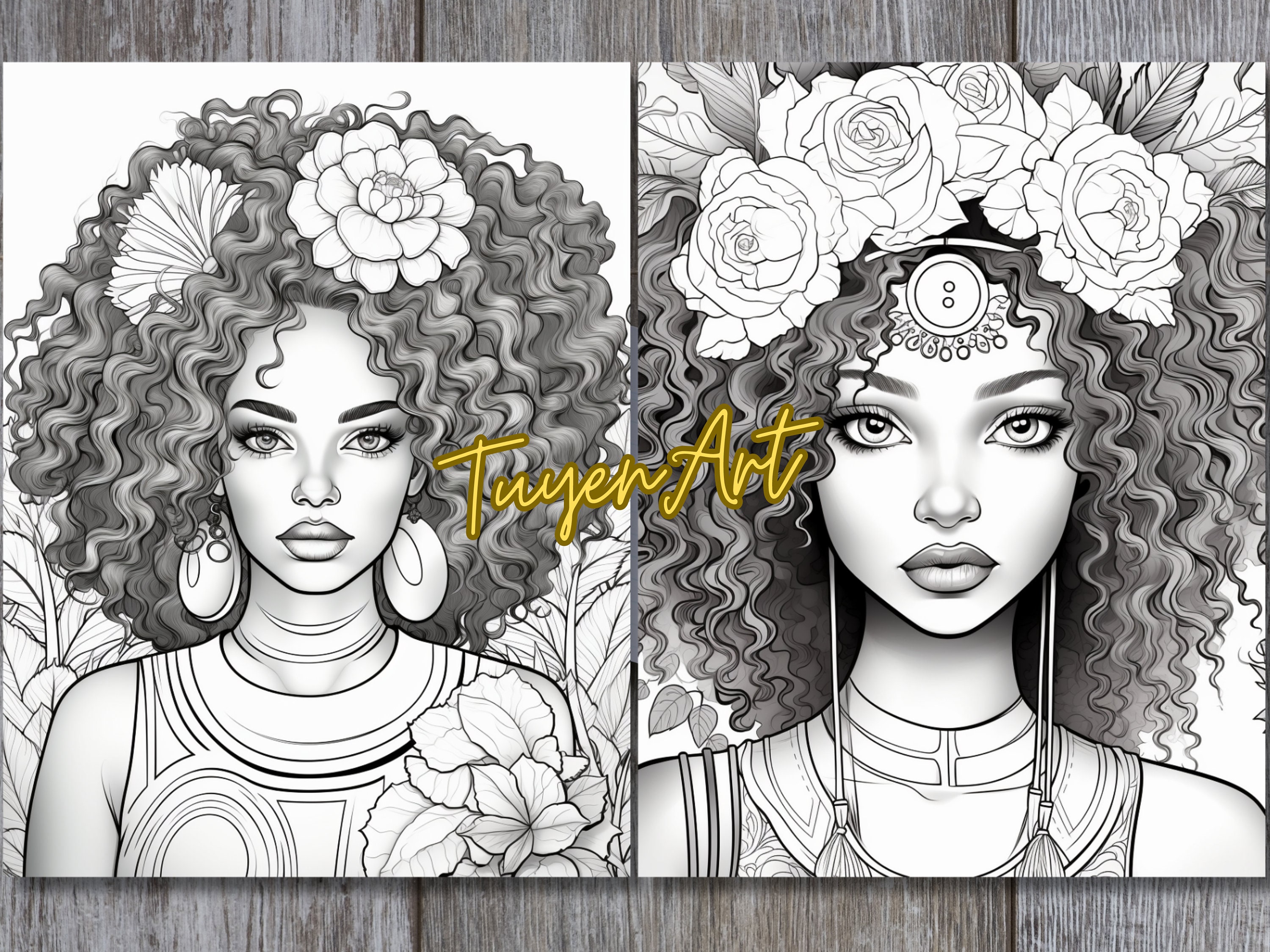 Portraits of Beautiful Black Women - Vol 2, Black Women Beauties ...