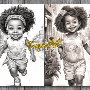 Black Kids Magic Coloring Pages, Black Kids Coloring Book, Printable ...