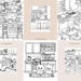 Cozy Kitchen Coloring Book, Interior Design Coloring Pages, Cute ...