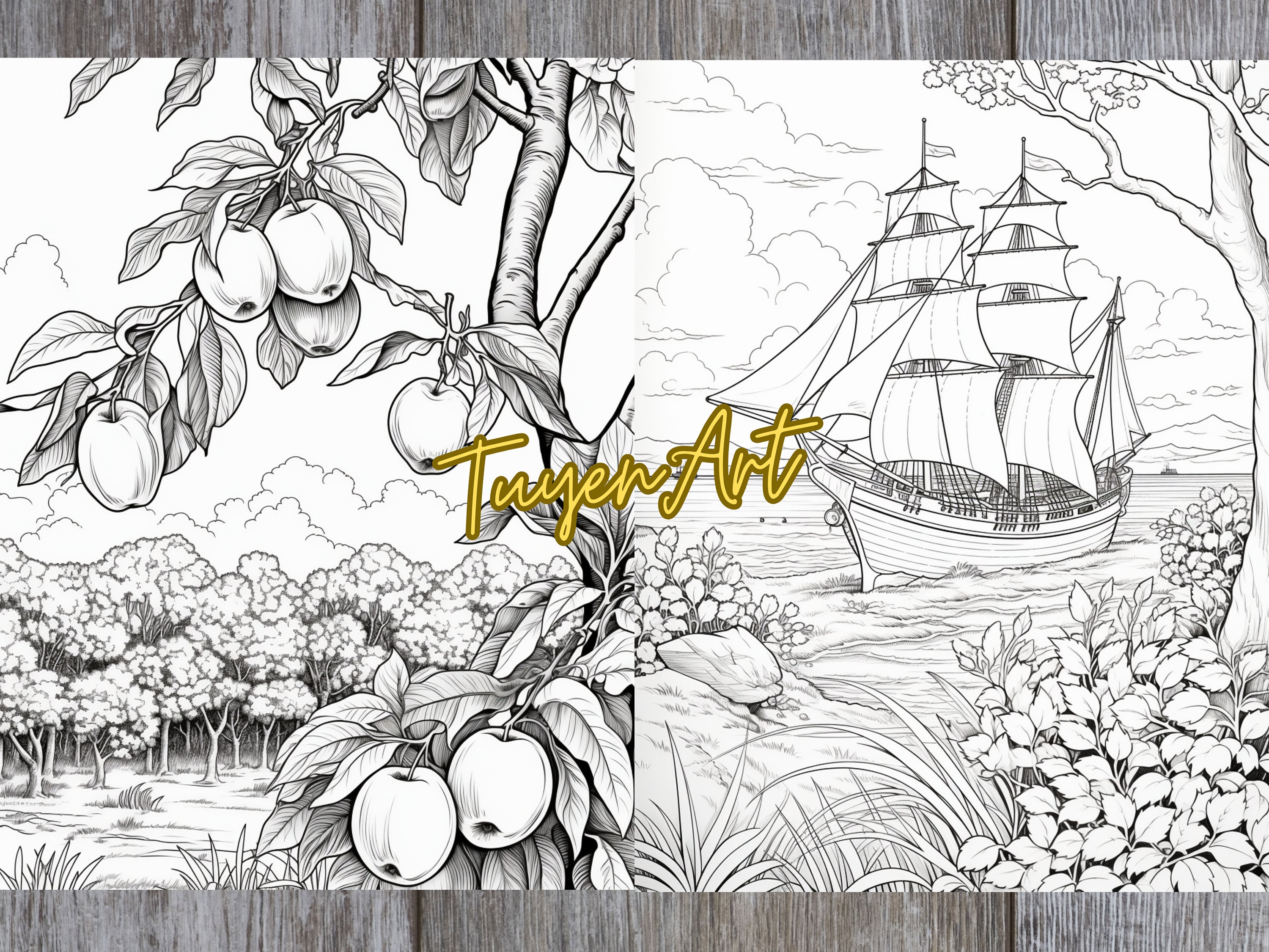 Autumn Coloring Book, Fall Coloring Pages, October Coloring Happy Fall ...