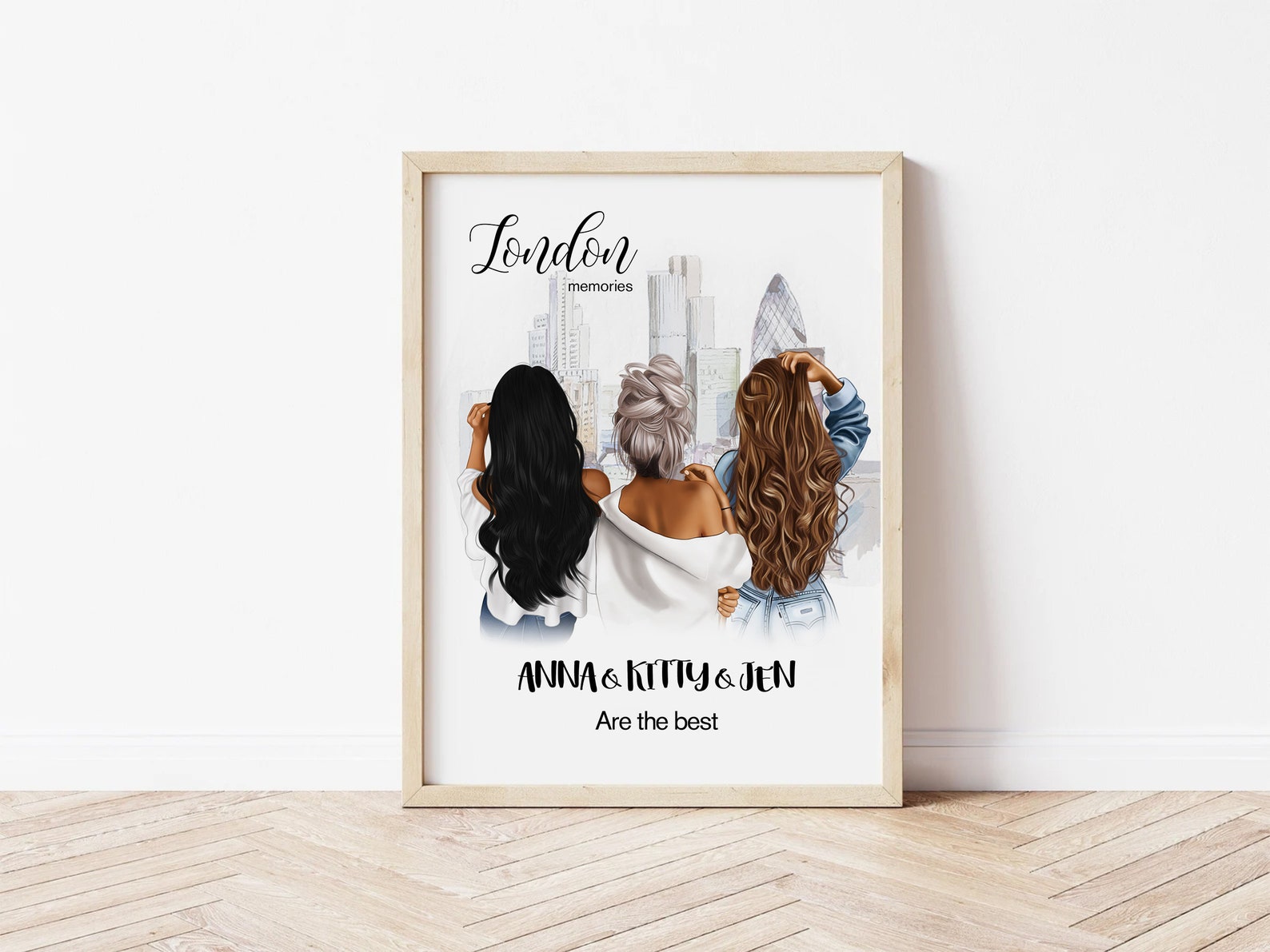 Custom Friends Birthday Card, Personalized Best Friends Birthday Card ...