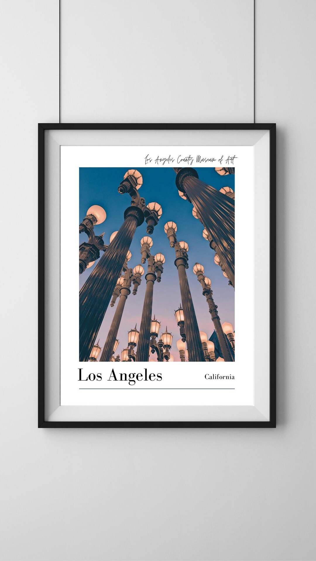 Los Angeles LA County Museum of Art Poster | LACMA Lights Print - Etsy