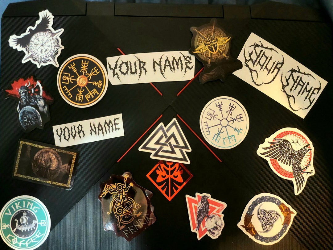 Custom Death Metal Fonts - Vinyl Decals | Free Viking Sticker | Black ...
