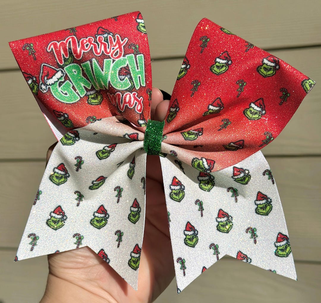 Merry Grinchmas Ombré Grinch Bow - Etsy