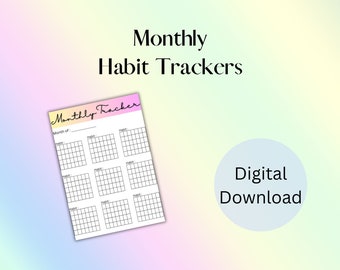 Productivity Planner Printable Daily Weekly Monthly Tracker - Etsy