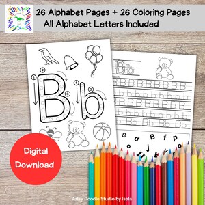 Alphabet Worksheets, Activity Pages, Printable, Tracing, Coloring ...