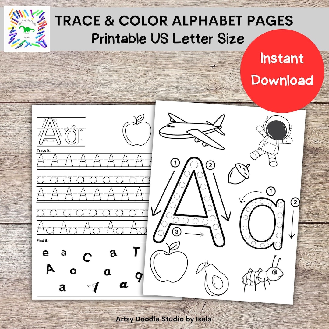 Alphabet Worksheets, Activity Pages, Printable, Tracing, Coloring ...