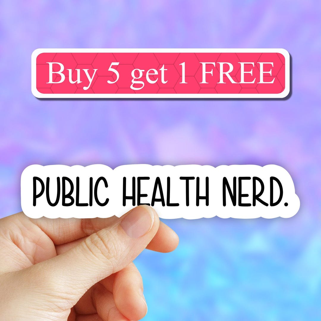 Public Health Nerd Sticker, Public Health Funny Sticker, Laptop Decals ...