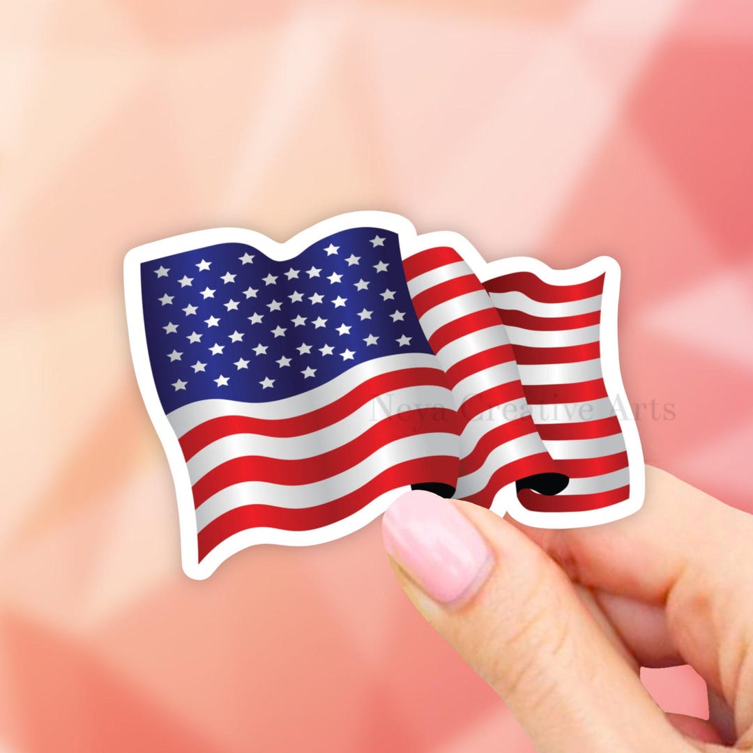 USA Flag Sticker, American Flag, VSCO Stickers, Laptop Decal, Aesthetic ...