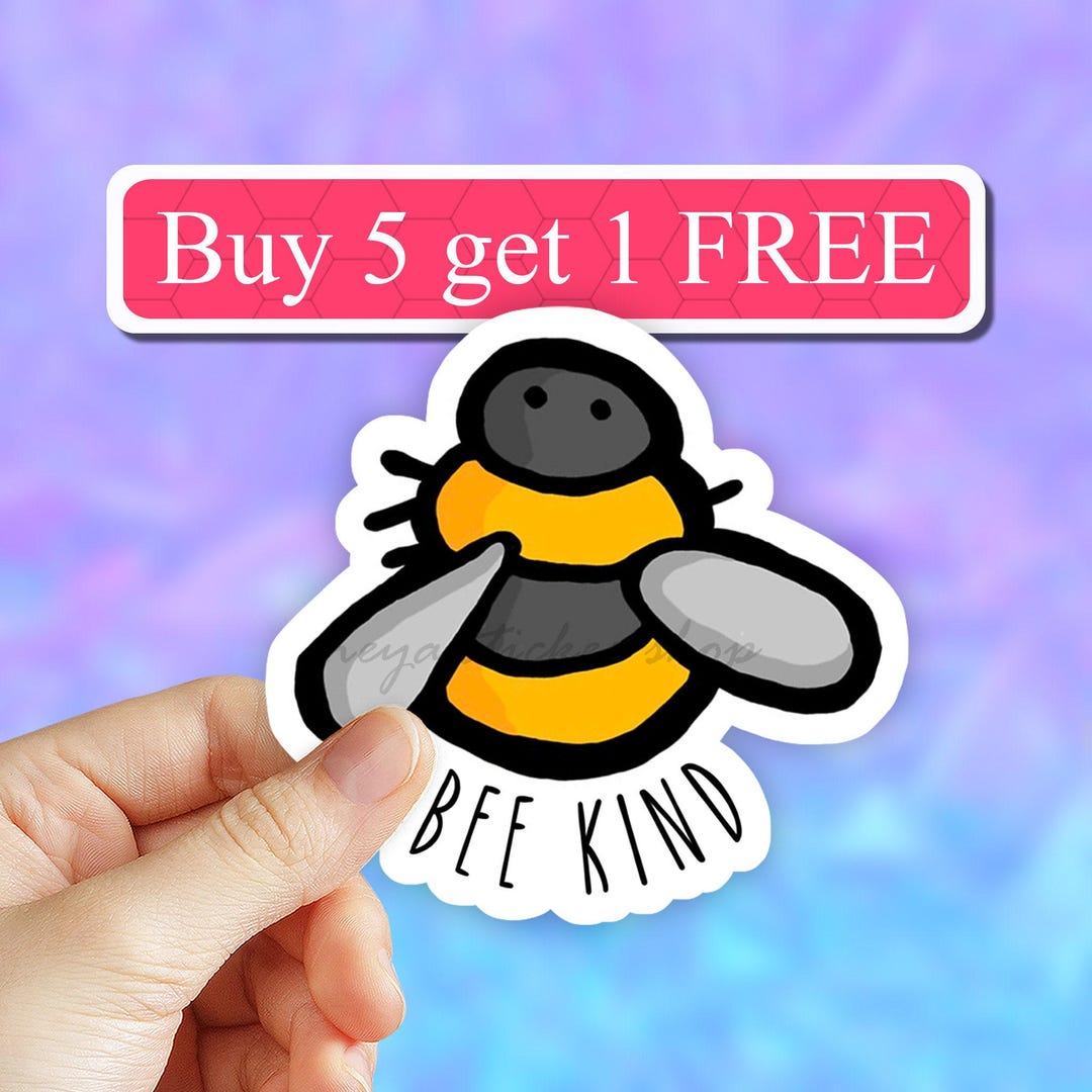 Bee Kind Sticker, Laptop Stickers, Laptop Decal, Aesthetic Stickers ...