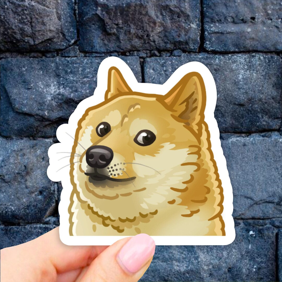 Doge Meme Sticker, Pet Dog Sticker, Laptop Stickers, VSCO Stickers ...