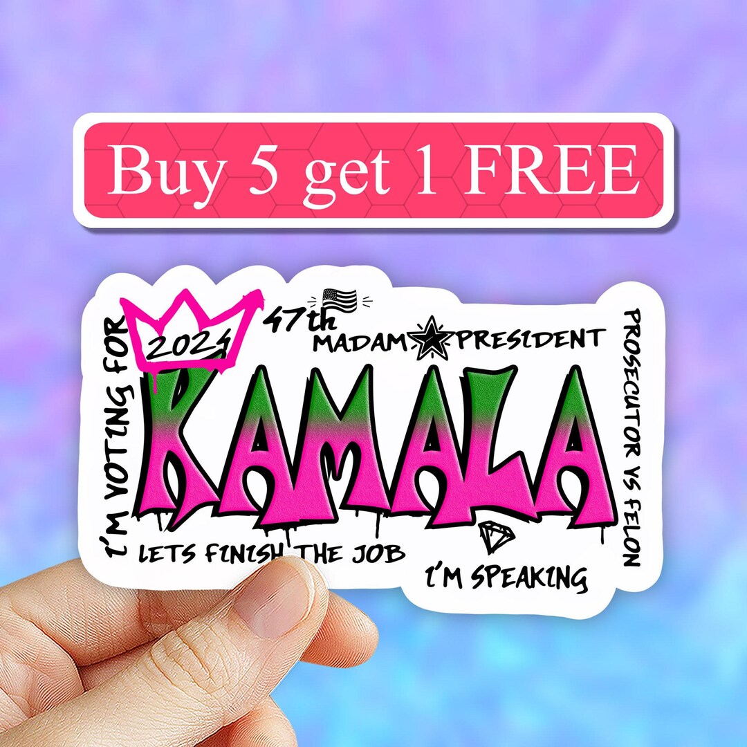 Madam President Kamala Harris 2024 Sticker, Kamala Harris Sticker ...