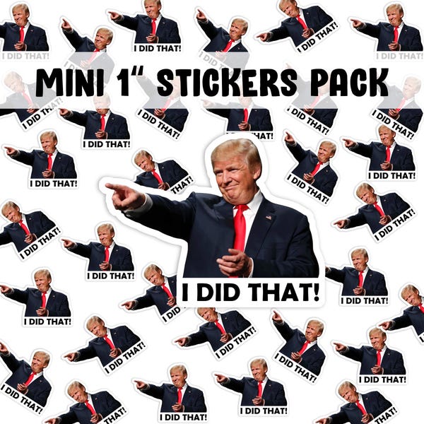 Trump I Did It Sticker - Etsy