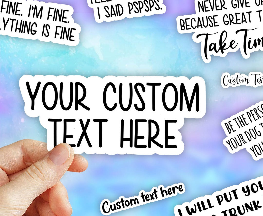 Custom Stickers Pack, Vinyl Laptop Stickers, Water Bottle Stickers ...