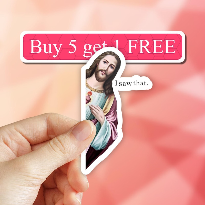 Jesus With Cats - Etsy
