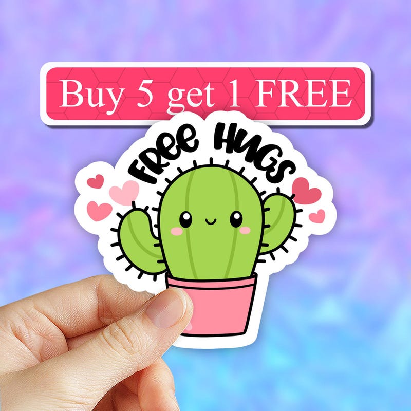 Cactus Stickers - Etsy
