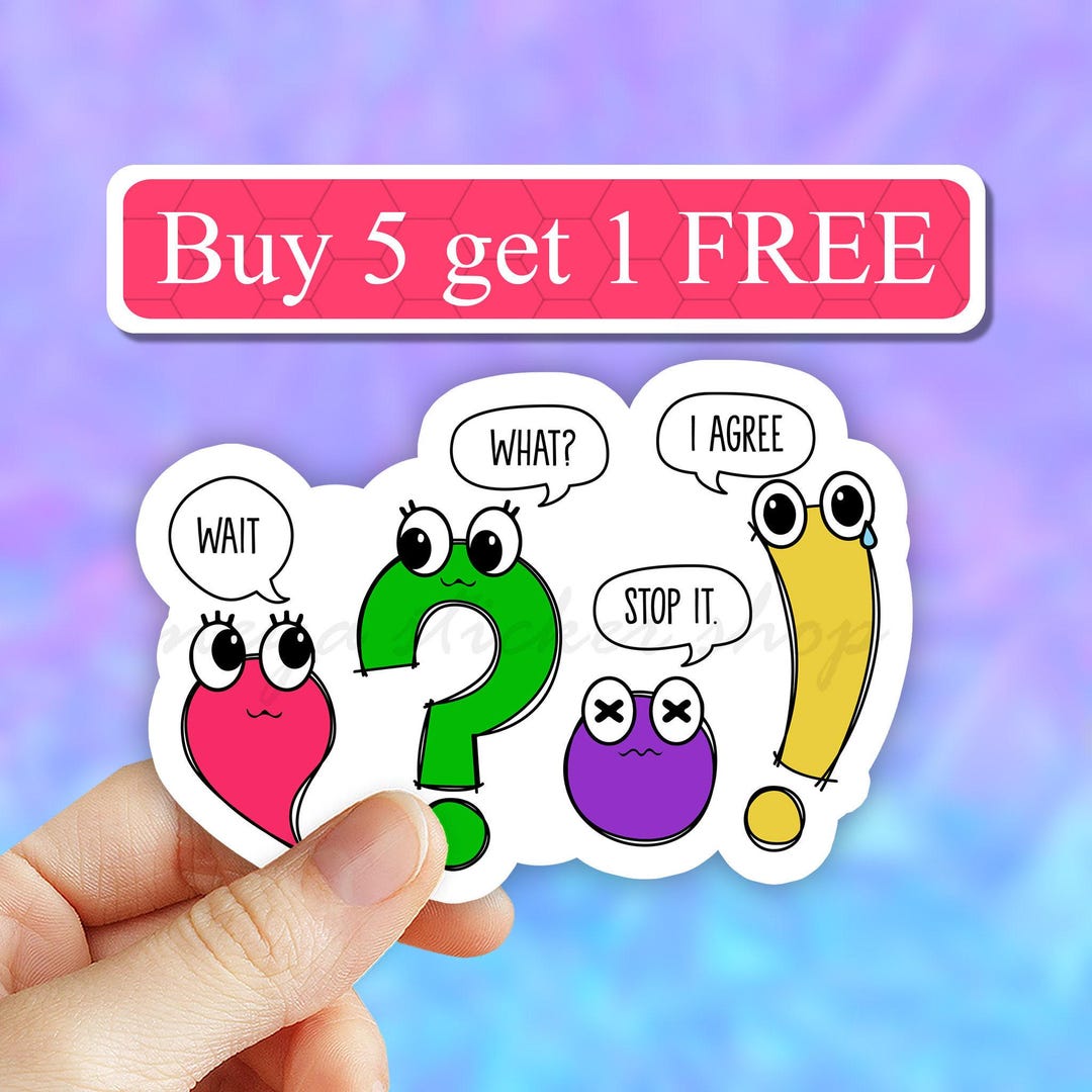 Wait What Stop It I Agree Grammar Sticker, Teacher Grammar Sticker ...
