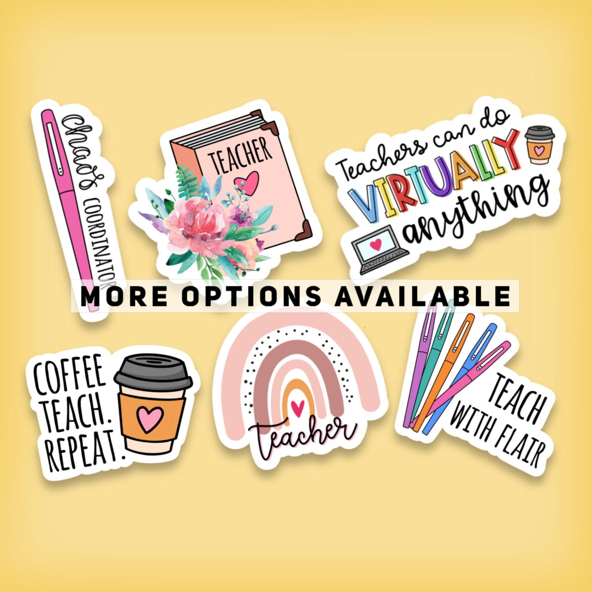 Teacher Stickers, Teacher Sticker Pack, Teacher Appreciation, Trending ...