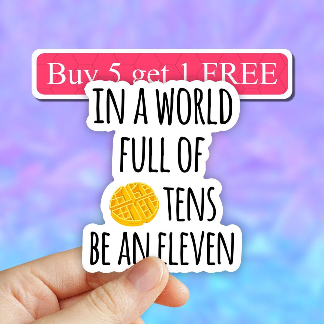Popular TV Show Sticker, Eleven Sticker, TV Show Stickers, Laptop ...