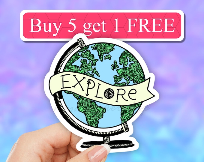 World Map Decal, World Map Sticker, Glitter World Vinyl for Car, Wall ...