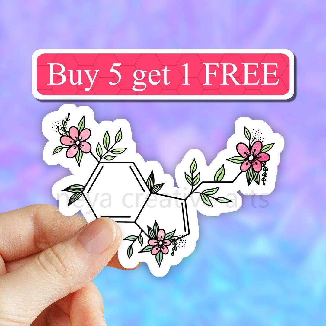 Serotonin Sticker, Anxiety Stickers, Laptop Stickers, Funny Introvert ...