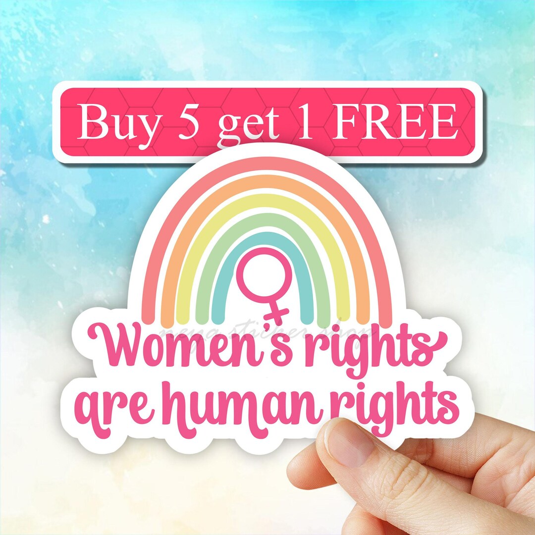Women's Rights Are Human Rights Sticker, Pro Choice Sticker ...