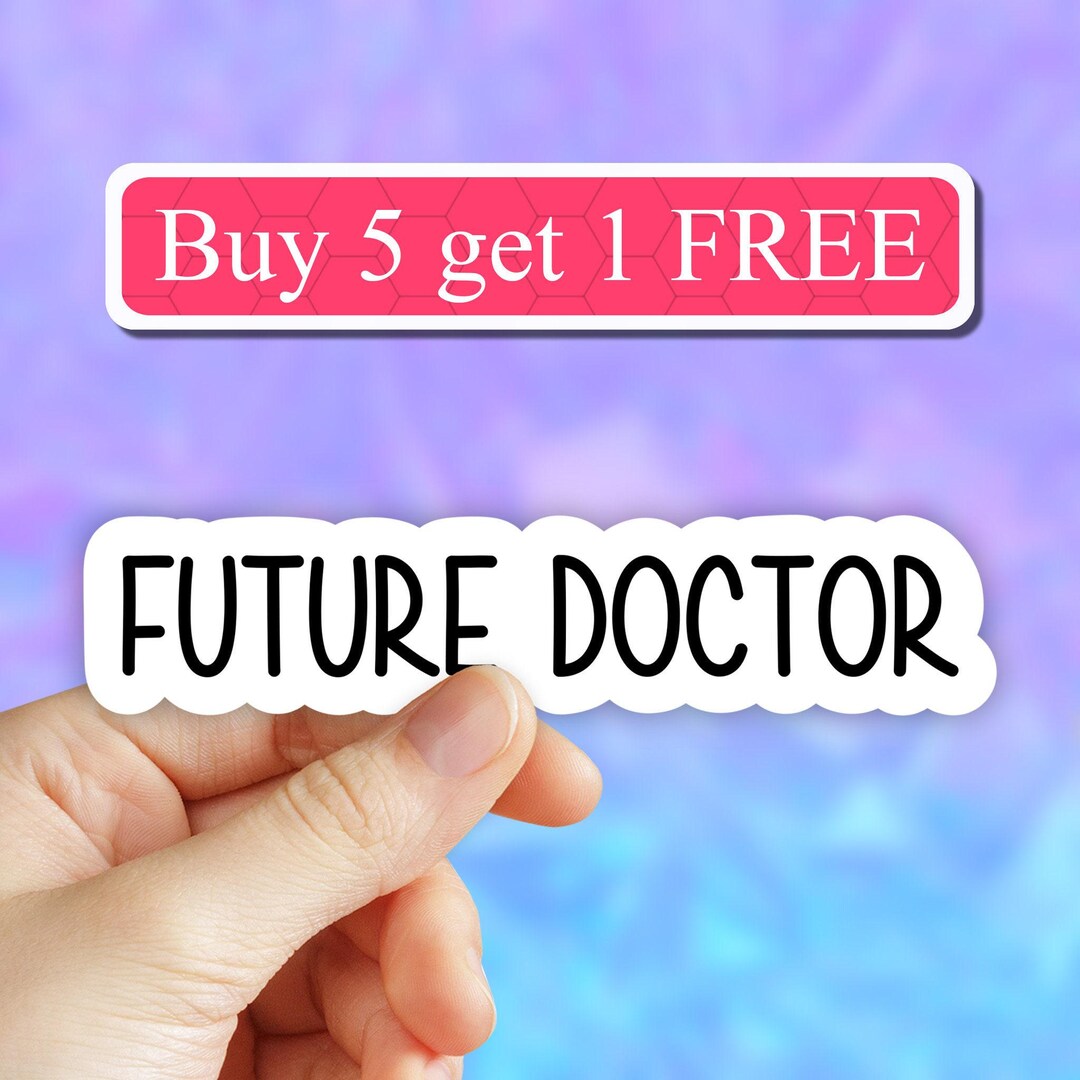 Future Doctor Sticker, Doctor Laptop Stickers, Doctor Decal, Water ...