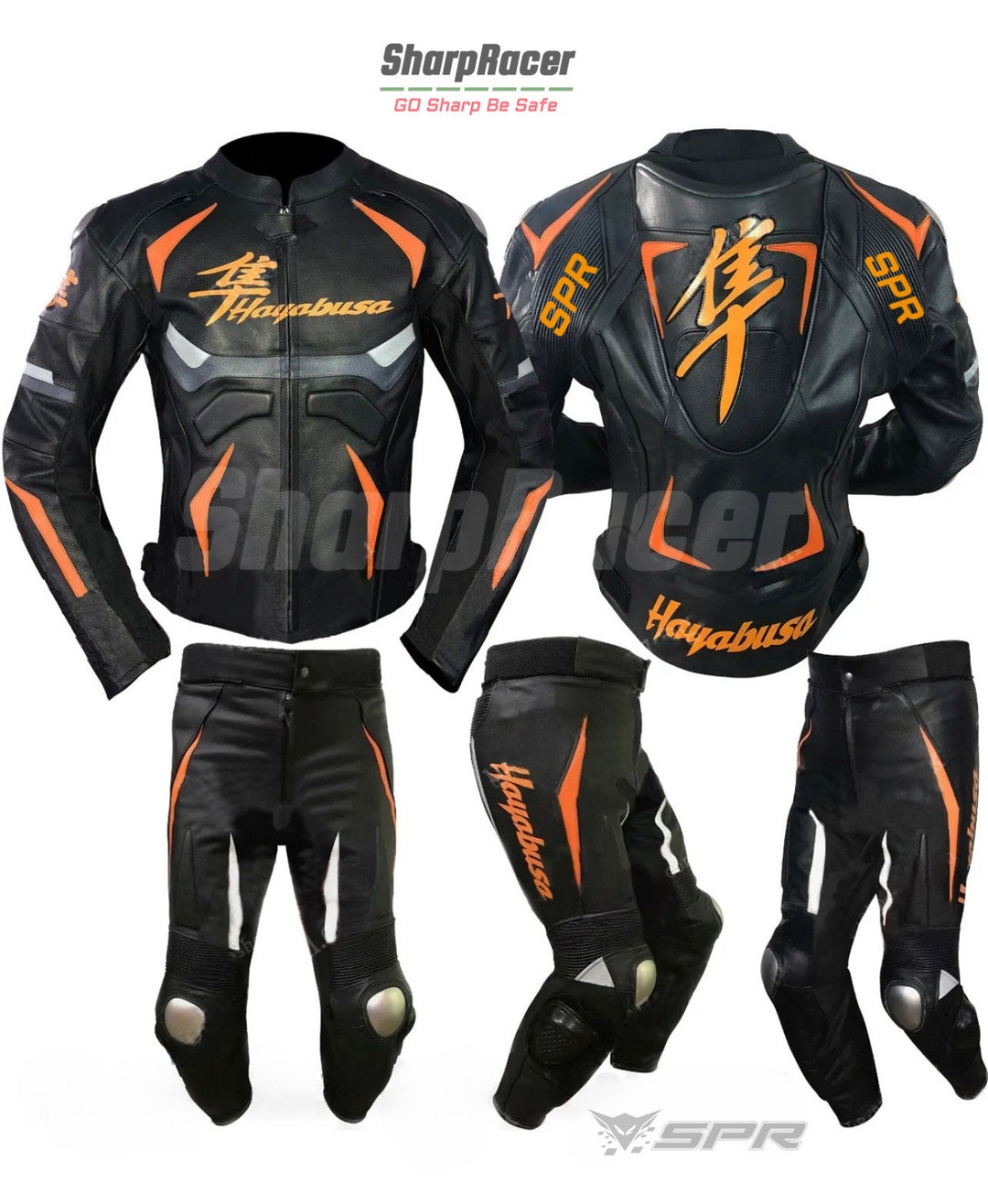 MOTOGP Suzuki Hayabusa Customize Motorbike Motorcycle Cowhide Leather ...