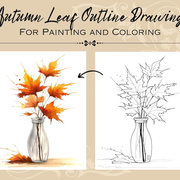 Leaf Drawing Tutorial - Etsy UK