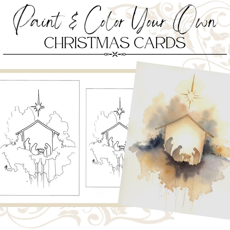 Watercolor Templates Pdf - Etsy