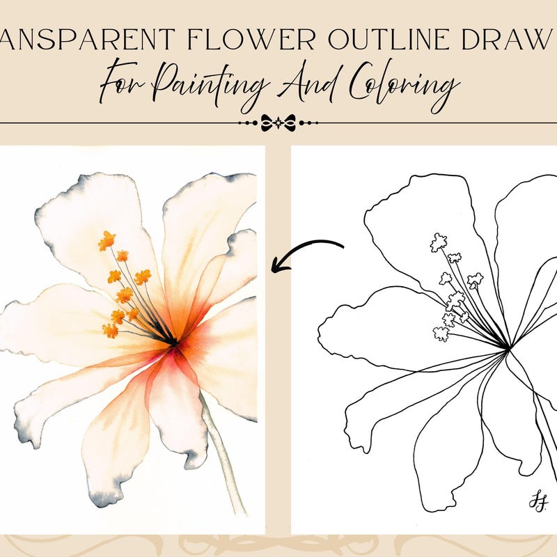 Flowers Art Colouring - Etsy