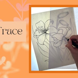 Tiger Lily Flower Printable Outline for Painting and Coloring! - Etsy